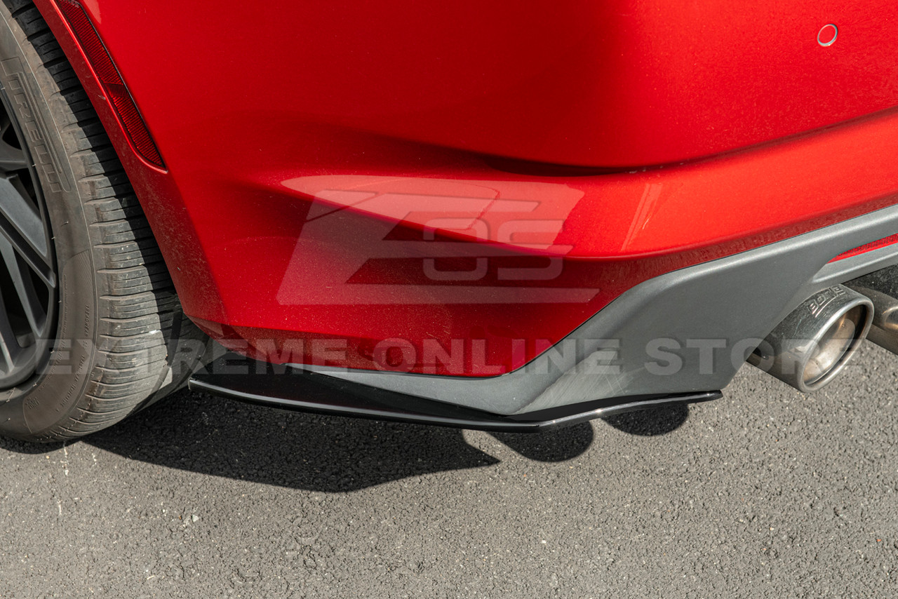 16-24 Camaro Rear Diffuser Extensions (Gloss Black) - EOS (RLIP-842-V2-ABS)