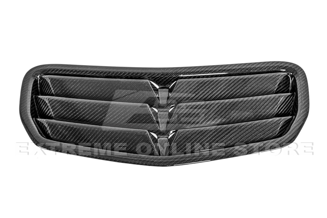 19-24 Camaro LT1/SS Carbon Fiber Hood Grille Insert - EOS (VENT-312-BKCF)