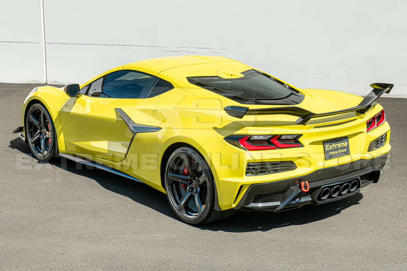 22-25+ C8 Corvette Z06/E-Ray XL Front and Rear Splash Guards (Carbon ...