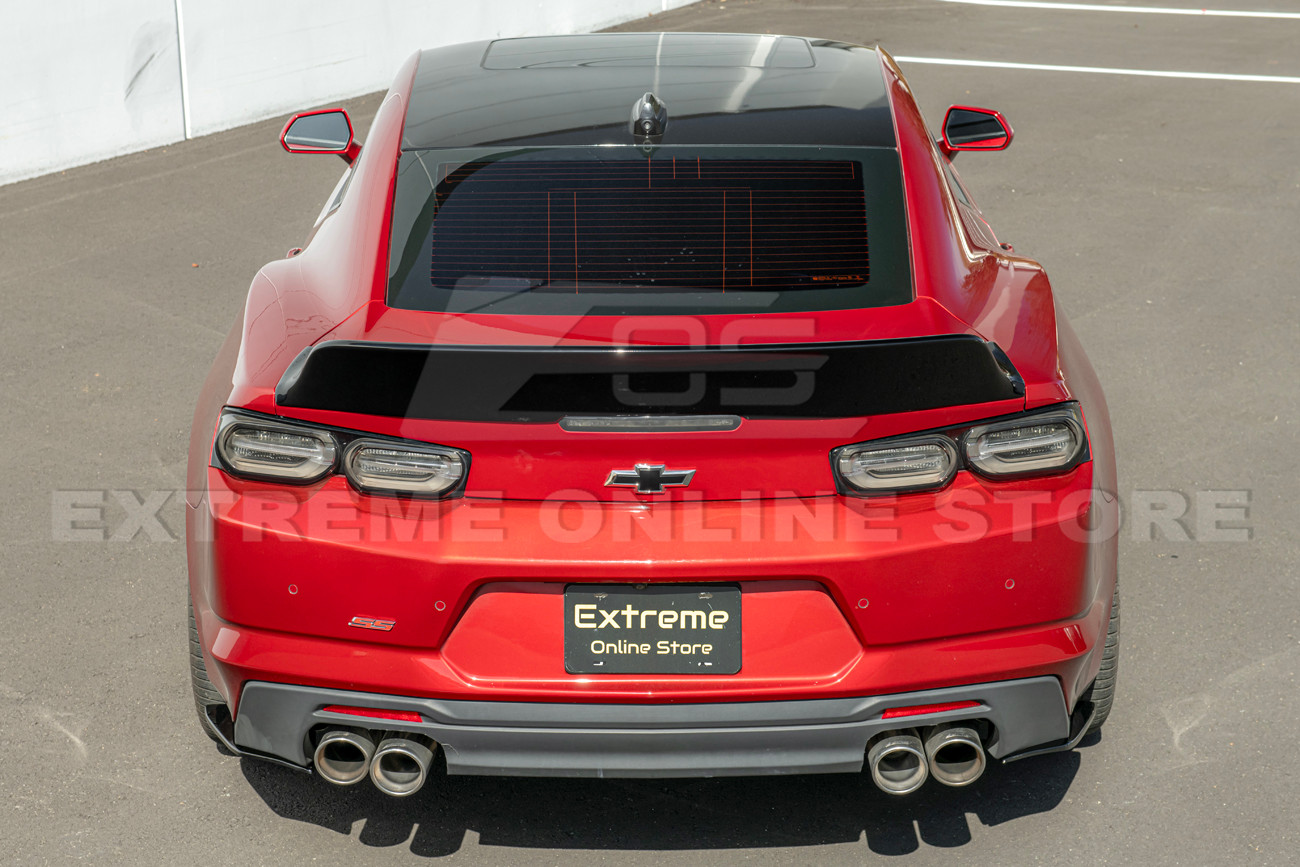 16-24 Camaro Rear Diffuser Extensions (Gloss Black) - EOS (RLIP-842-V2-ABS)