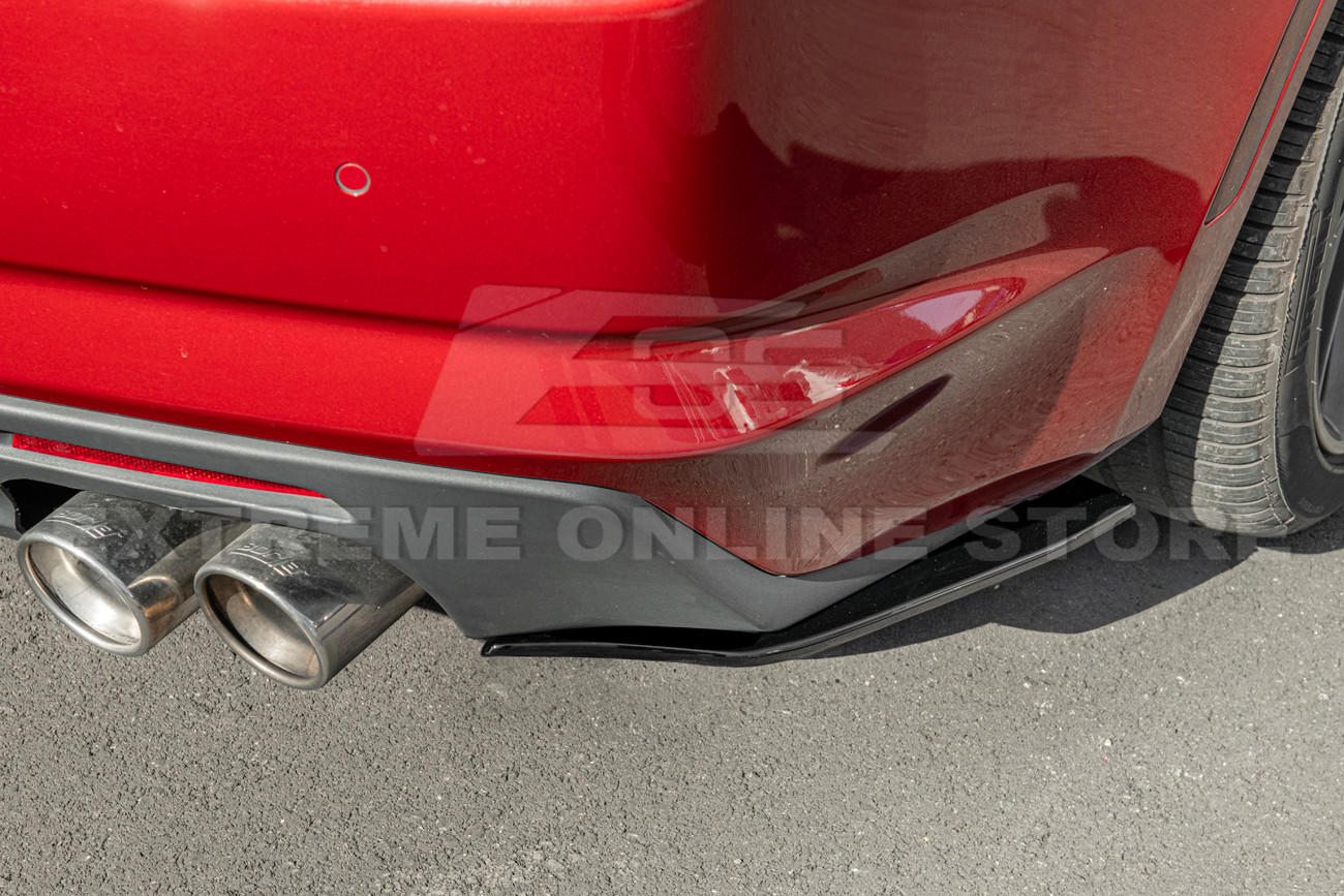 16-24 Camaro Rear Diffuser Extensions (Gloss Black) - EOS (RLIP-842-V2-ABS)