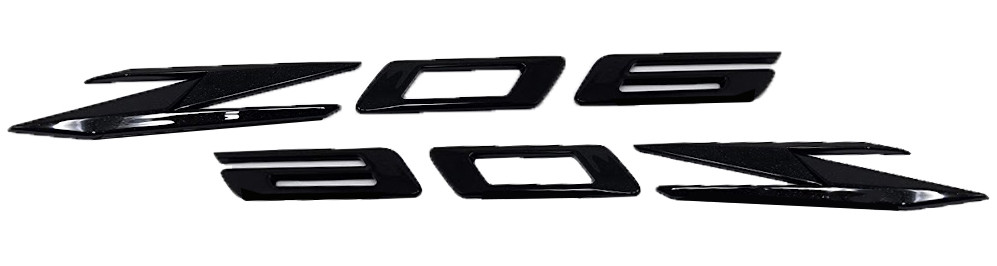 23-26+ C8 Corvette Z06 Script Emblem (Carbon Flash) - General Motors ...