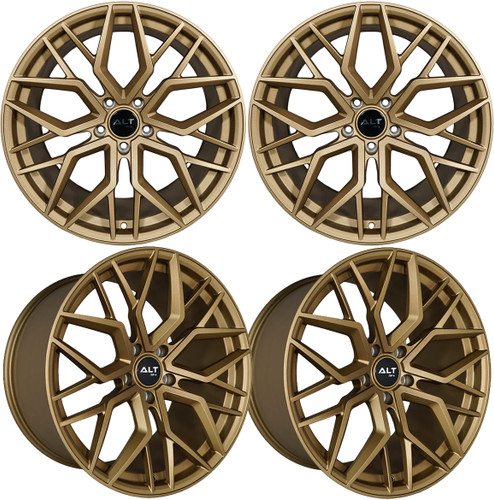 20-25+ C8 Corvette Forged Velocity 19x8.5" & 20x11" Wheel Kit (Satin ...