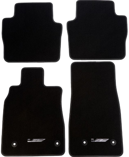 20-26+ Cadillac CT5-V Front & Rear Premium Carpeted Floor Mats (With ...
