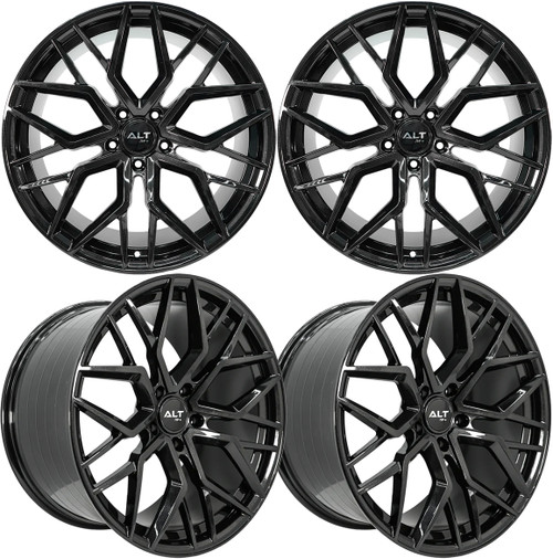 20-26+ C8 Corvette Forged Velocity 19x8.5" & 20x11" Wheel Kit (Carbon ...