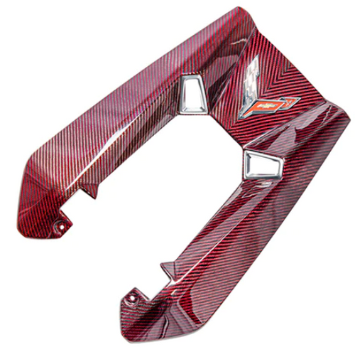 20-25+ C8 Corvette Z06 Red Carbon Fiber Engine Cover - EOS (VENT-697-RDCF)