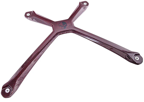 20-25+ C8 Corvette Red Carbon Fiber X-Brace - EOS (BRACE-687-RDCF)