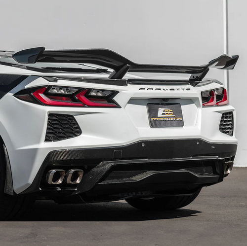 20-25+ C8 Corvette Carbon Fiber Z07 Style Spoiler - EOS (SPOILER-606-BKCF)