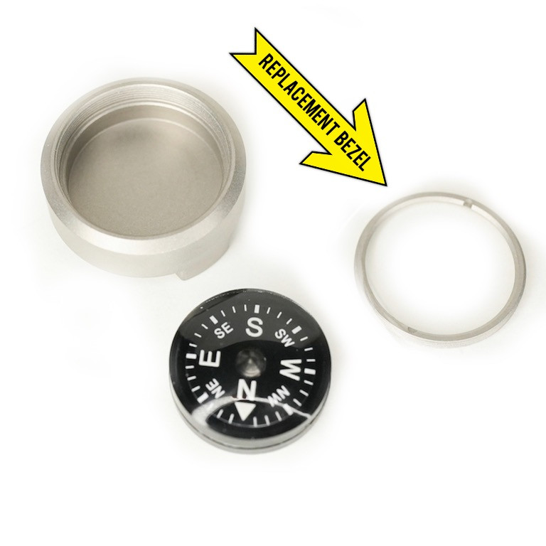 Field Watch Band Compass, Titanium - Black Scout Survival, LLC