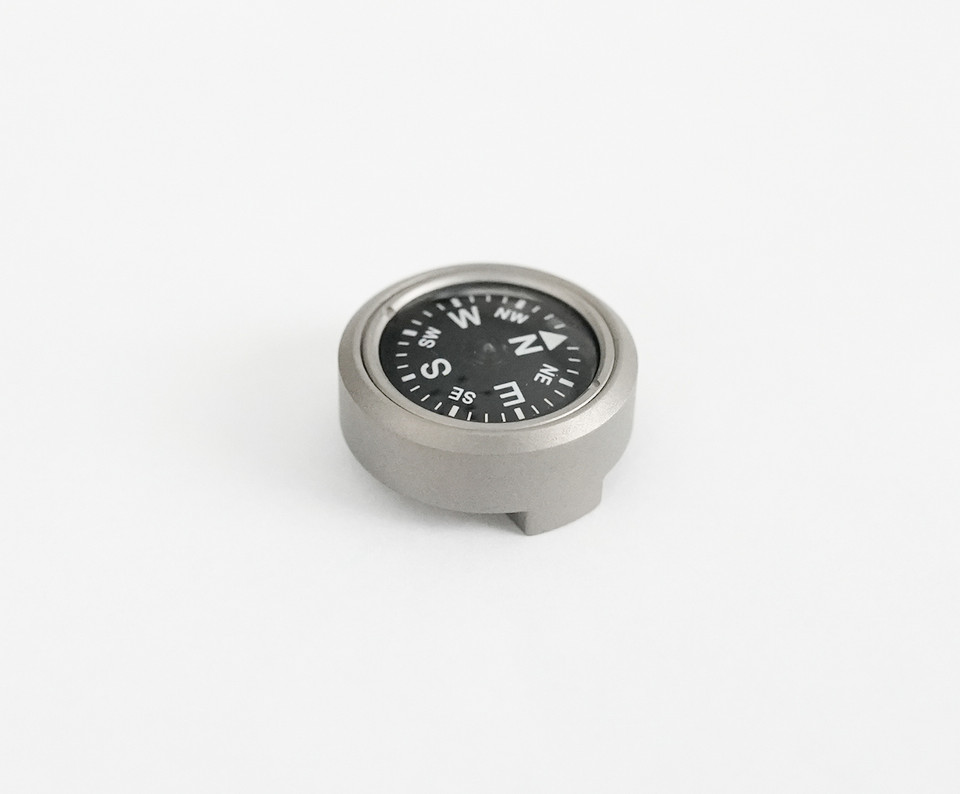 Field Watch Band Compass, Titanium - Black Scout Survival, LLC