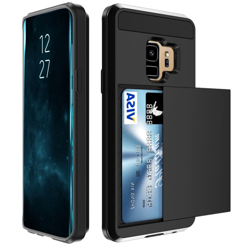 Samsung Galaxy S9 Card Holder Case | Black Armor Case