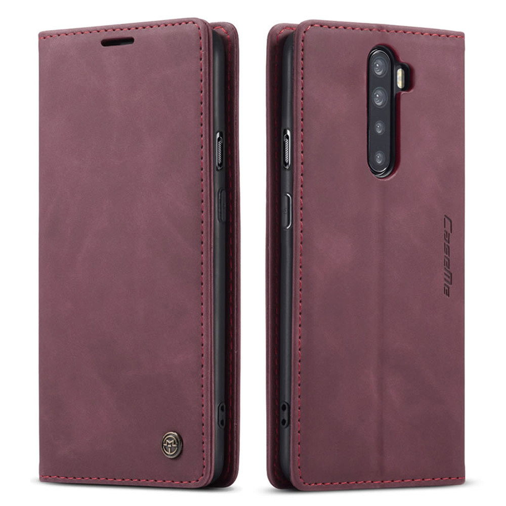 Wine Oppo Reno 10X Zoom CaseMe Slim Flip Magnetic Wallet Case - New Case