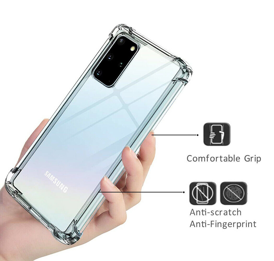 Clear Slim Bumper Shock Absorption TPU Gel Case For Samsung Galaxy S20 ...