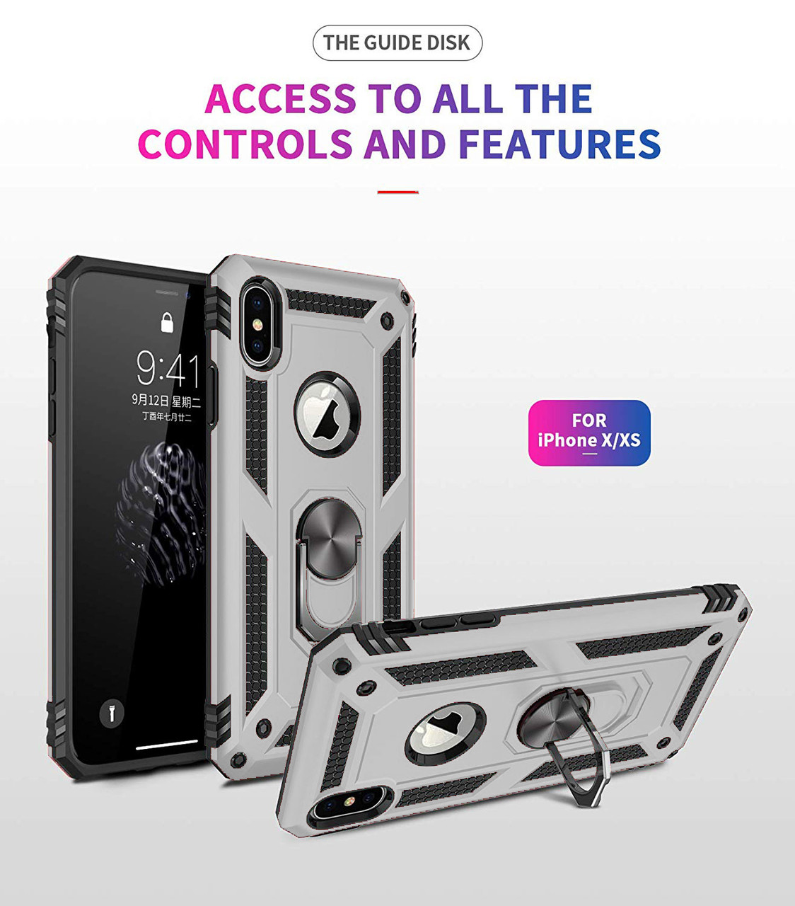 iPhone XR Armour Stand Case | 360 Degree Case