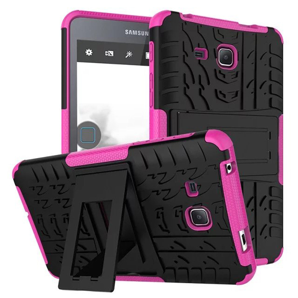 Hot Pink Dual Layer Kickstand Case For Samsung Galaxy Tab A 7.0" - New ...