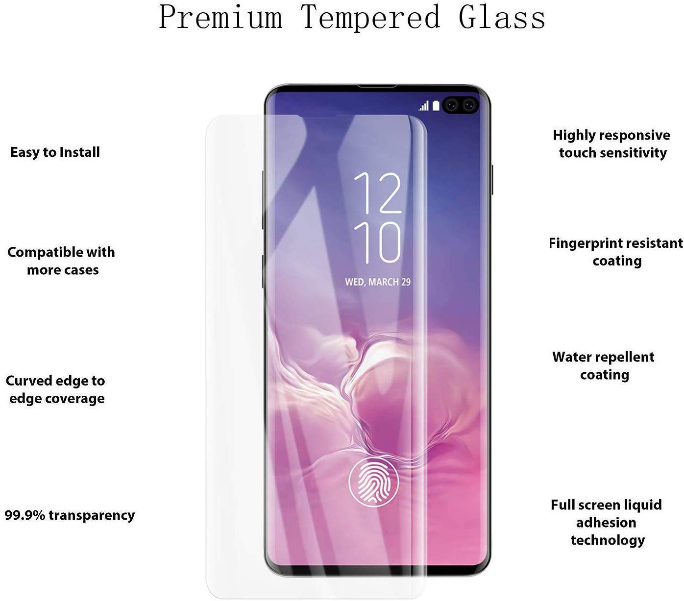 Samsung Galaxy S10+ Glass Screen protector | Tempered Glass
