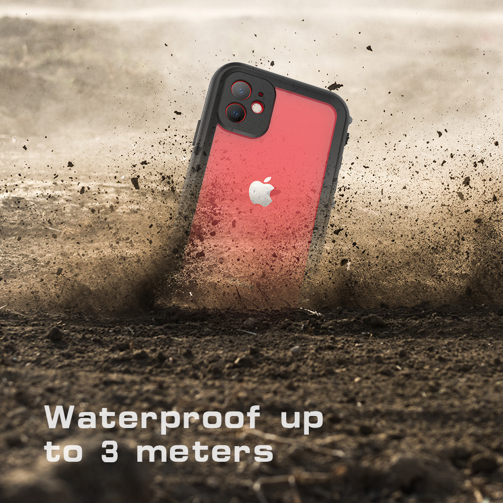 Black iPhone XR Waterproof Dirtproof Shock Proof Defender Case - New Case