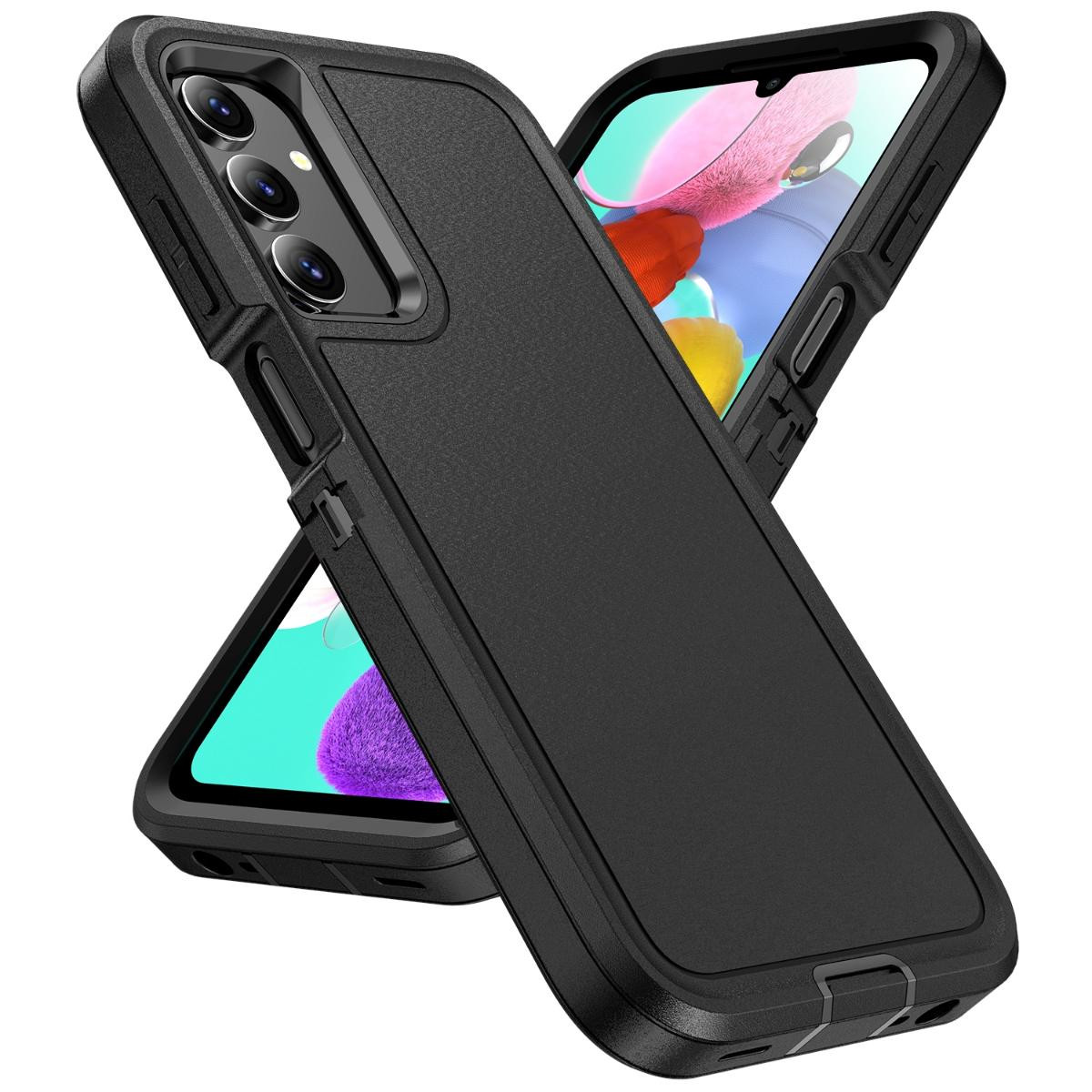 Black Galaxy A35 5G Heavy Duty Defender Military Grade Case - New Case ...