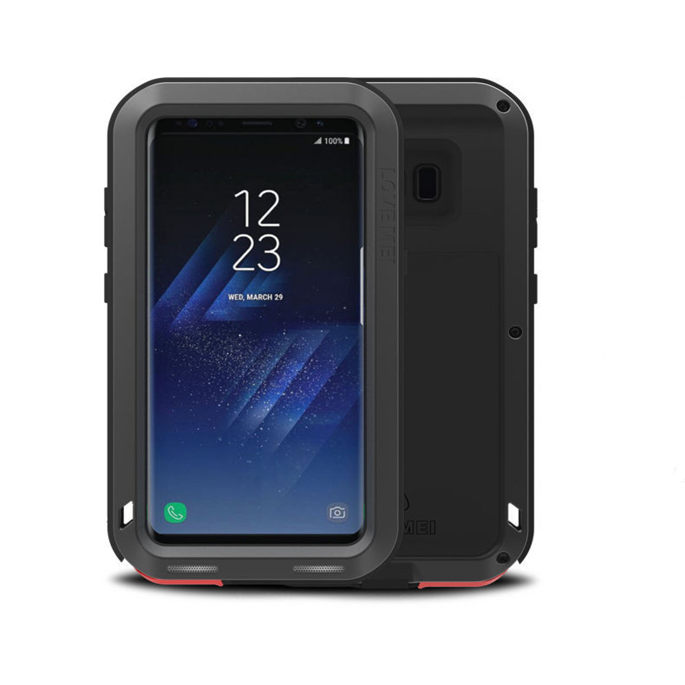 Samsung Galaxy S6 Water Resistant Dirtproof Defender Metal Case - Black ...
