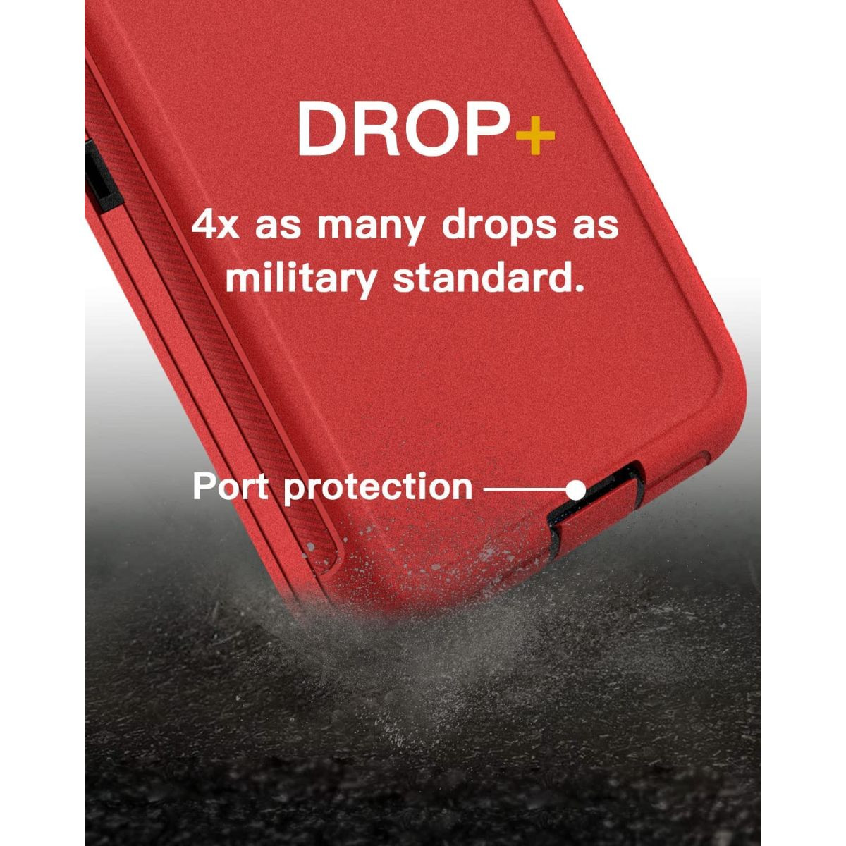 Red Heavy Duty Defender Military Grade Case For Galaxy A53 5G - New ...
