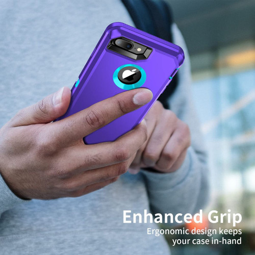 Purple iPhone 7 / 8 Rugged Full Body Heavy Duty Shock Proof Case - New ...