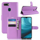 Oppo A3S / AX5 Litchi Stylish Textured Wallet Case - Purple - New Case ...