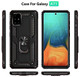 Black Galaxy A71 Slim Shock Proof 360 Rotating Metal Ring Stand Case ...