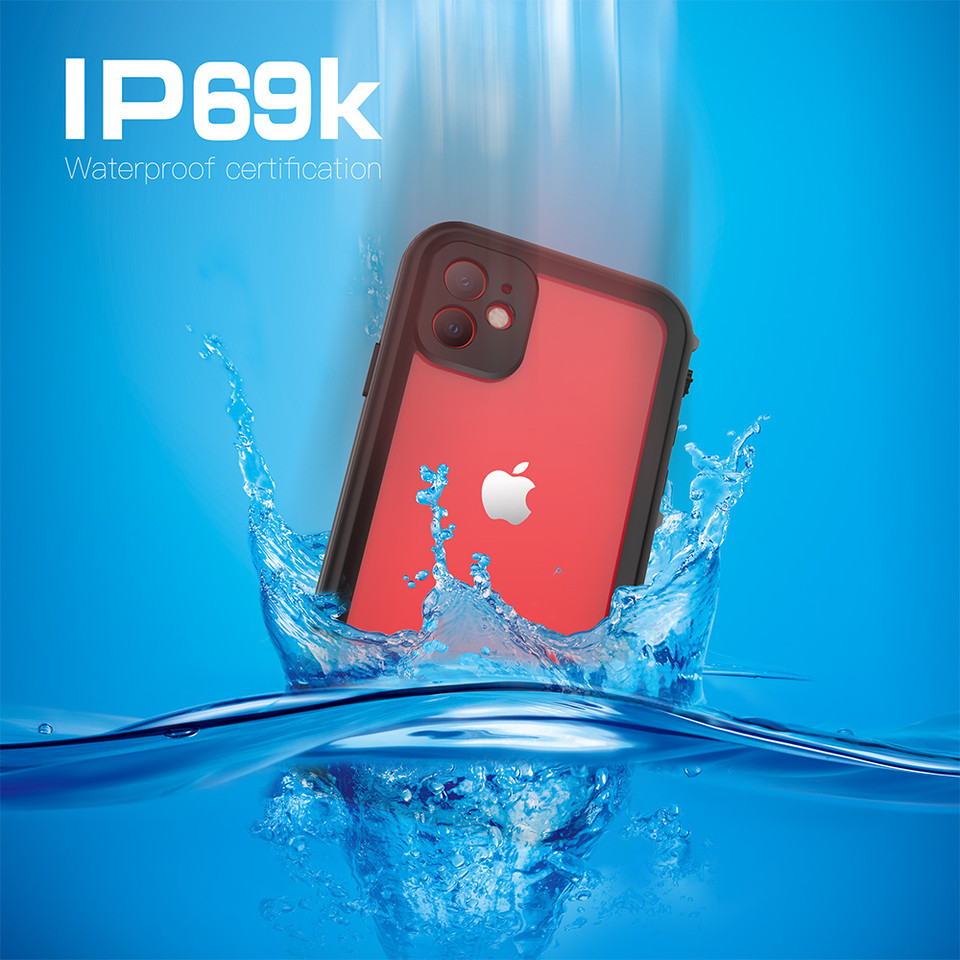 Black iPhone XR Waterproof Dirtproof Shock Proof Defender Case - New ...