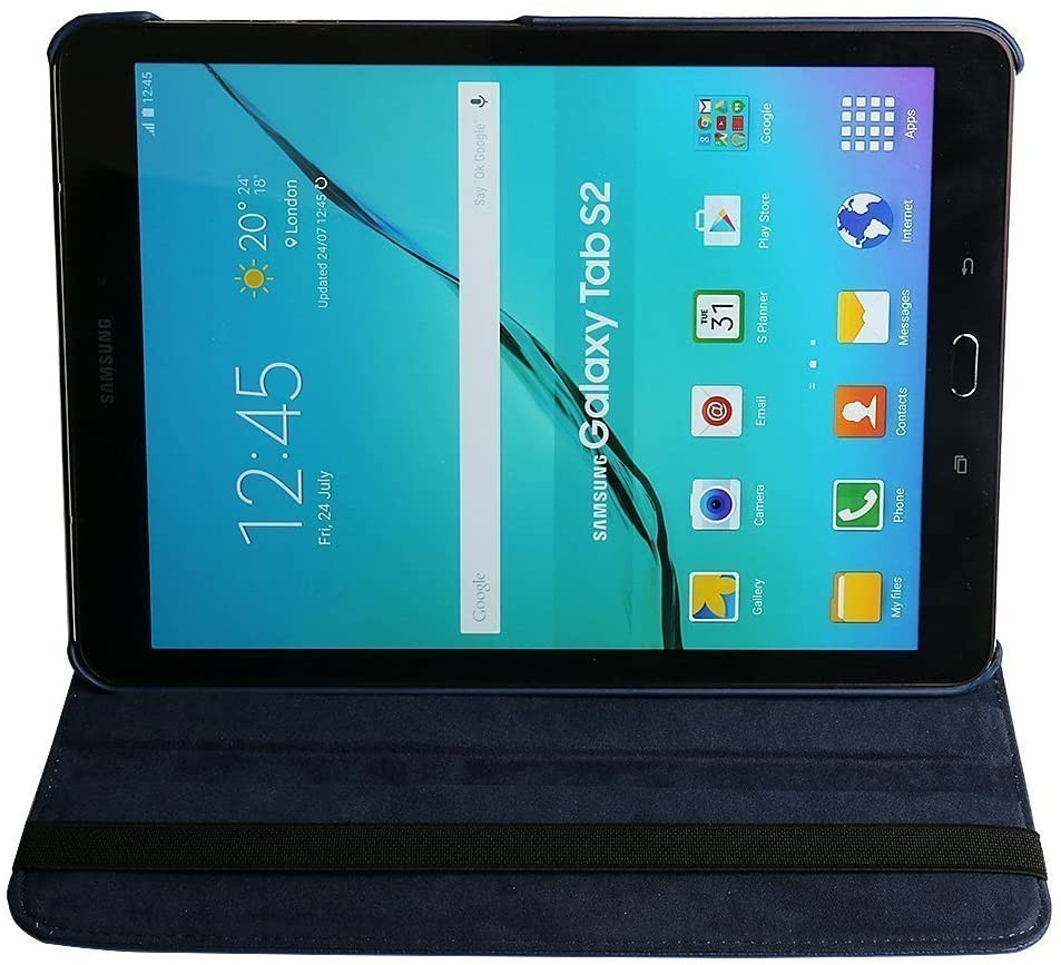 Navy Galaxy Tab A 8.0 (2017) T380 T385 360 Rotating Stand Case - New ...
