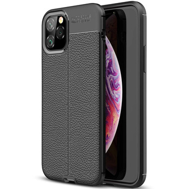 iPhone 11 Pro Black Leather Case | 11 Pro Carbon Fibre Case