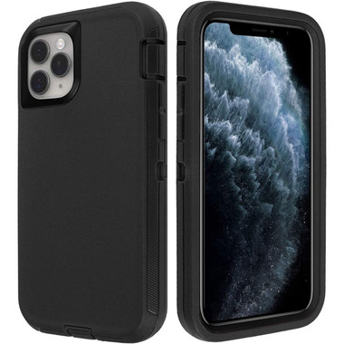 Black iPhone 11 Pro Heavy Duty Military Defense Drop Proof Case - New ...