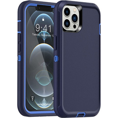 Navy iPhone 12 Pro Max Tradies Military Defender Heavy Duty Case - New ...