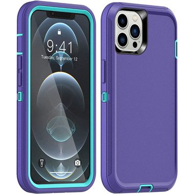Purple Full Body Heavy Duty Defender Case For iPhone 12 Pro Max - New ...