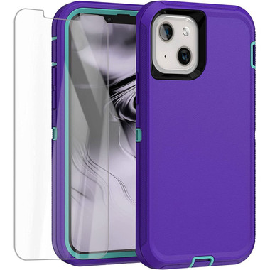 Purple Full Body Heavy Duty Defender Case For iPhone 13 - New Case Pty Ltd