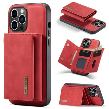 Red iPhone 15 Pro DG.Ming M2 Magnetic Detachable Mini Wallet Case - New ...
