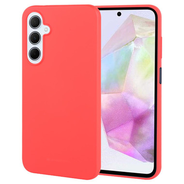 Red Galaxy A35 5G Matte Finish Scratch-Resistant Goospery Soft Feeling ...