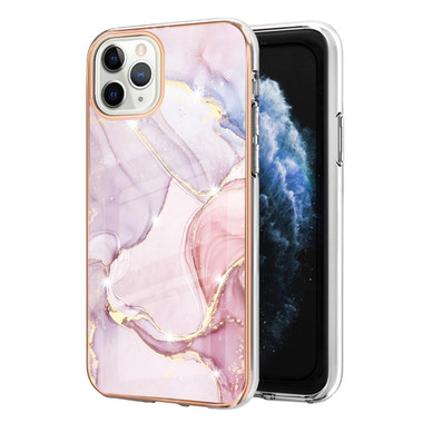 Rose Gold iPhone 11 Pro Max Natural Marble Stone Pattern Shock Proof ...