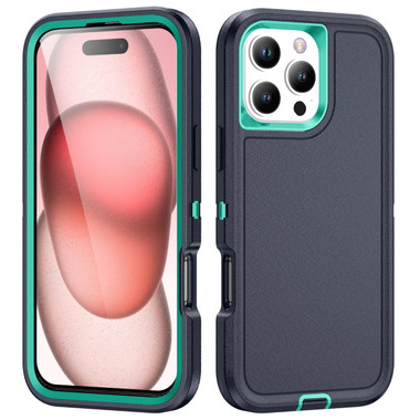 Dark Blue Rugged Full Body Heavy Duty Shock Proof Case For iPhone 16 ...