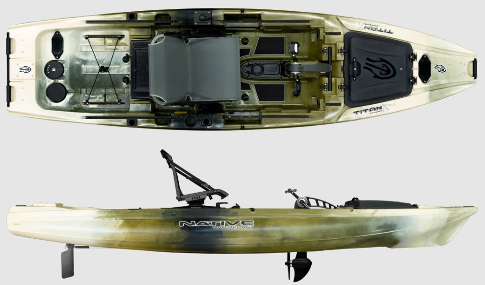 Native Titan X Propel 12.5 – Ultimate Pedal Drive Fishing Kayak | Kayak ...