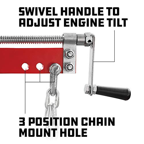 Powerbuilt 640470 Engine Leveler with Handle, 1500 Pound. 3/4 Ton ...