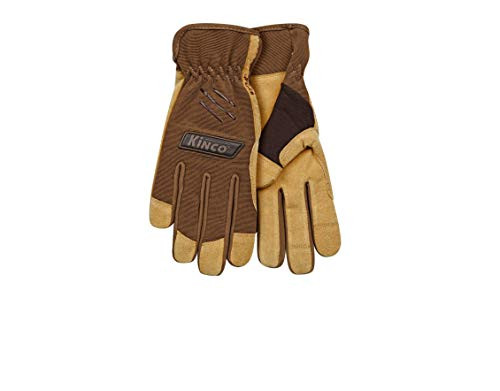 Kinco Pro Medium Lined Brown Synthetic Gloves (2014HK-M) | JB Tools