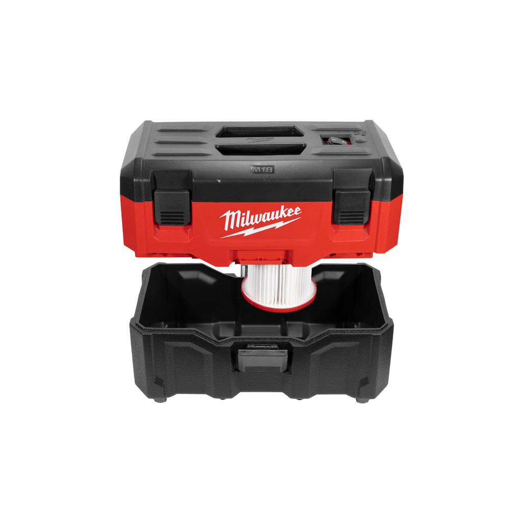 Milwaukee M18 2-Gallon Wet Dry Vacuum HEPA Filter 1.2-Inch Hose Dia ...