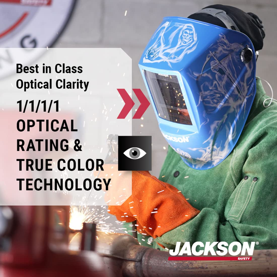 Jackson Safety Auto Darkening Welding Helmet 3/10 Shade (47104) | JB Tools