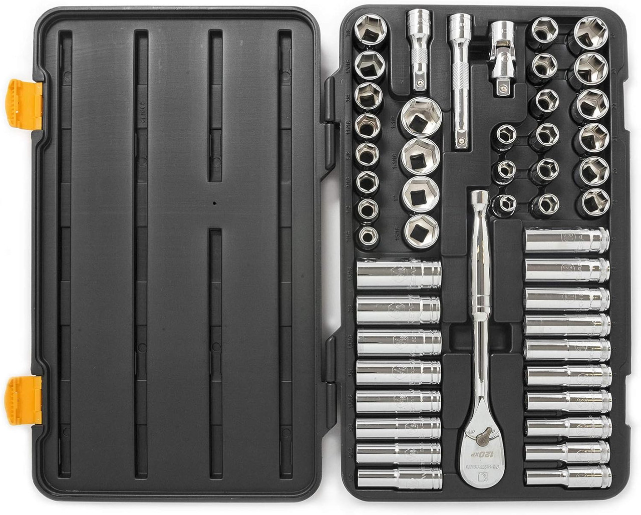 Gearwrench 80700p 49 delige 1 2 aandrijving sae metrisch 6 pt standaard diepe doppenset JB Tools