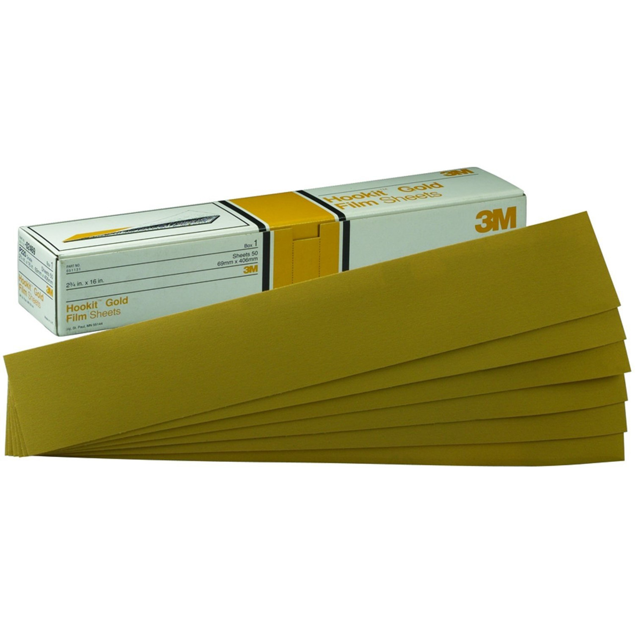 3M 2-3/4" x 16" P180C Hookit Gold Sheet (2470) | JB Tools