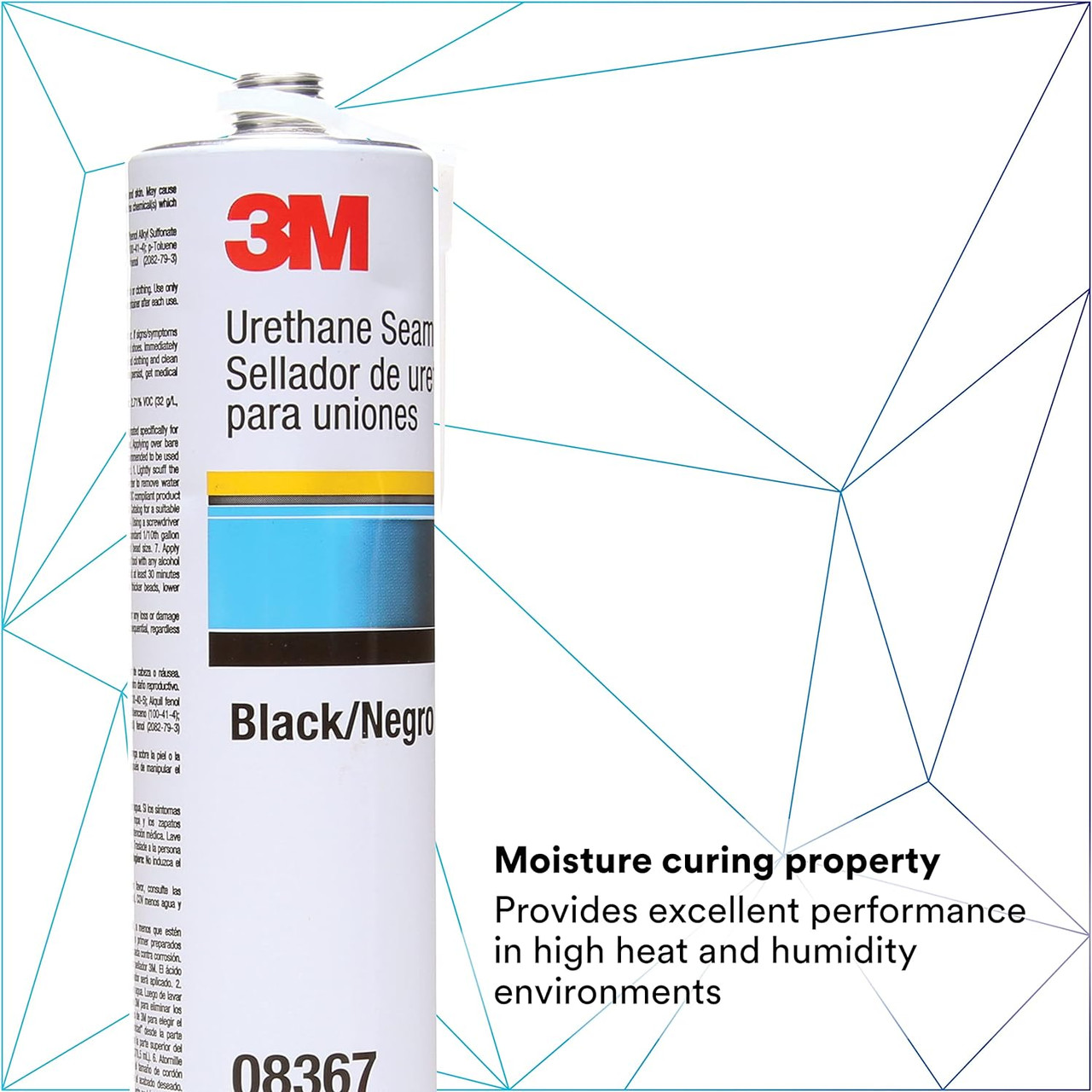 3M 8367 Urethane Seam Sealer, Black, 310 mL Cartridge | JB Tools