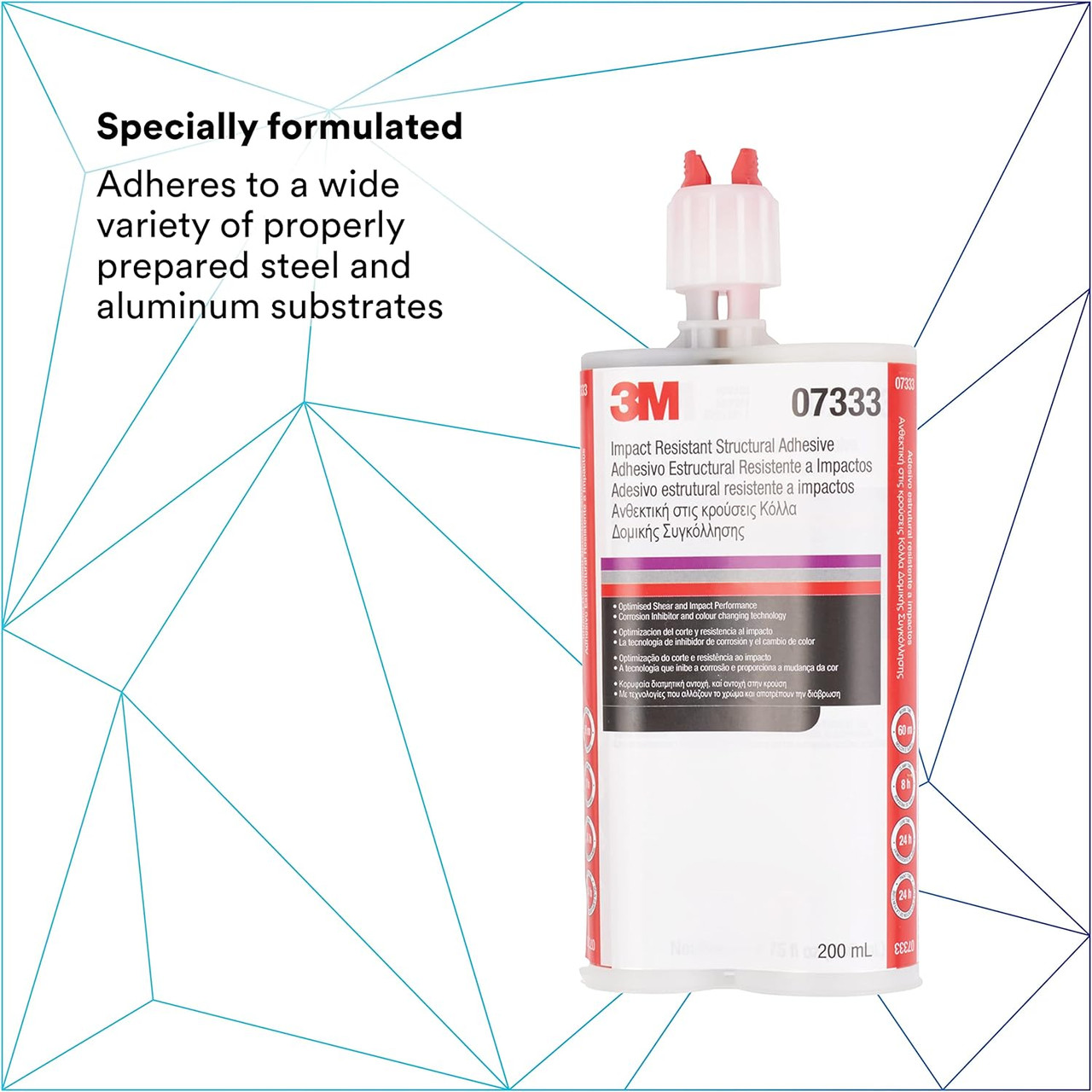 3M 200 mL Impact Resistant Structural Adhesive (7333) | JB Tools