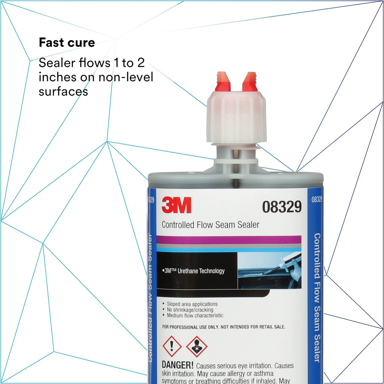 3M 8329 Duramix Controlled-Flow Seam Sealer, 200 mL Cartridge | JB Tools
