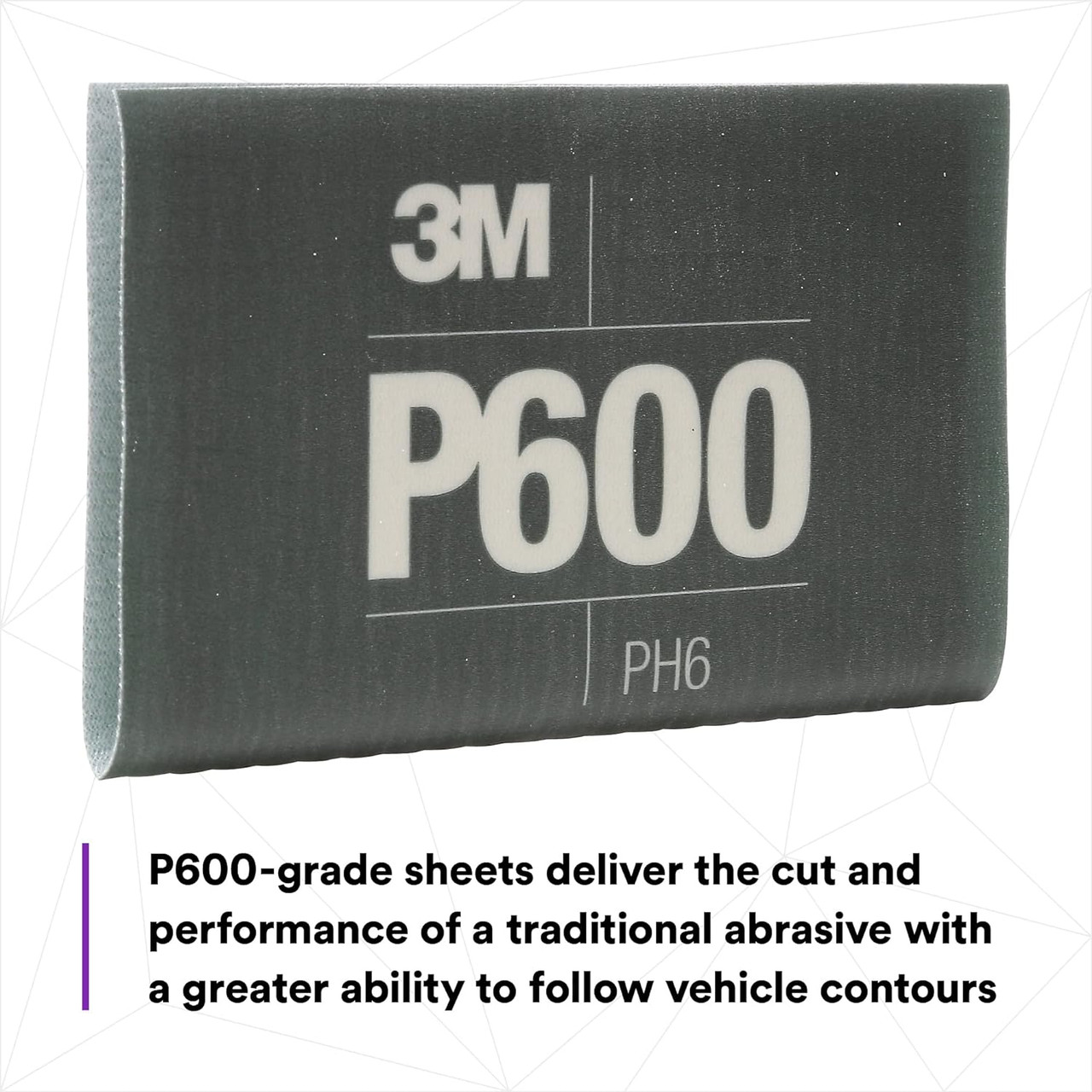 3M 34339 Flexible Abrasive Hookit Sheet, 5.5 in x 6.8 in, P600 | JB Tools