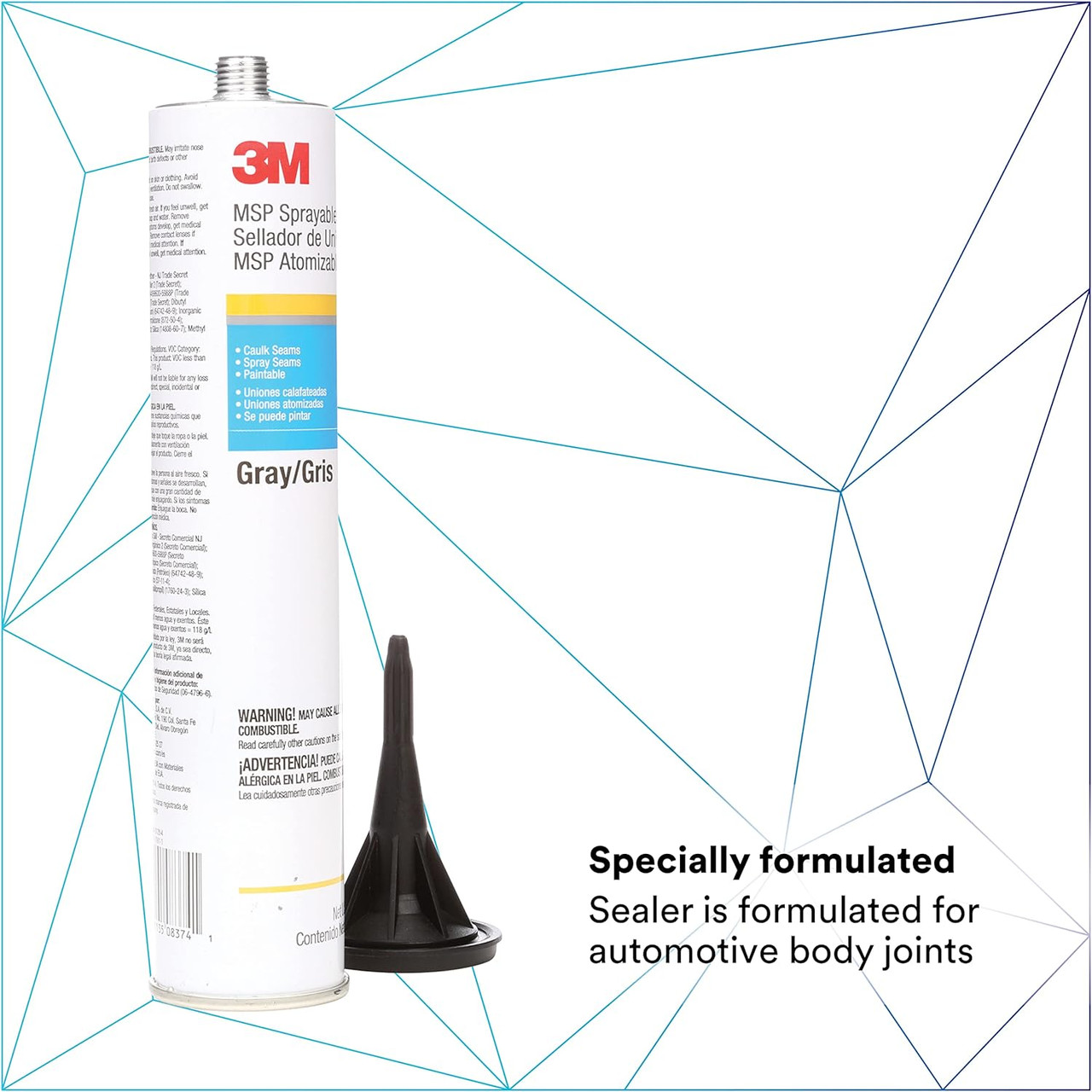 3M 8374 Ultrapro MSP Sprayable Seam Sealer 08374 Gray, 10.5 fl oz ...